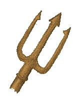 The trident is a fishing implement, military weapon, and symbol of ...